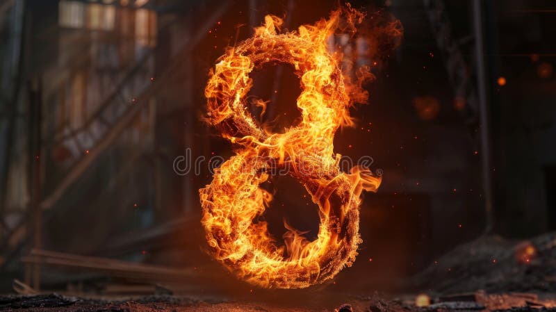 Number 8 in Numerology, Meaning, Characteristics Stock Photo - Image of ...
