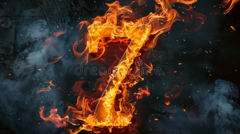 Number 7 in Numerology, Meaning, Characteristics Stock Image - Image of ...
