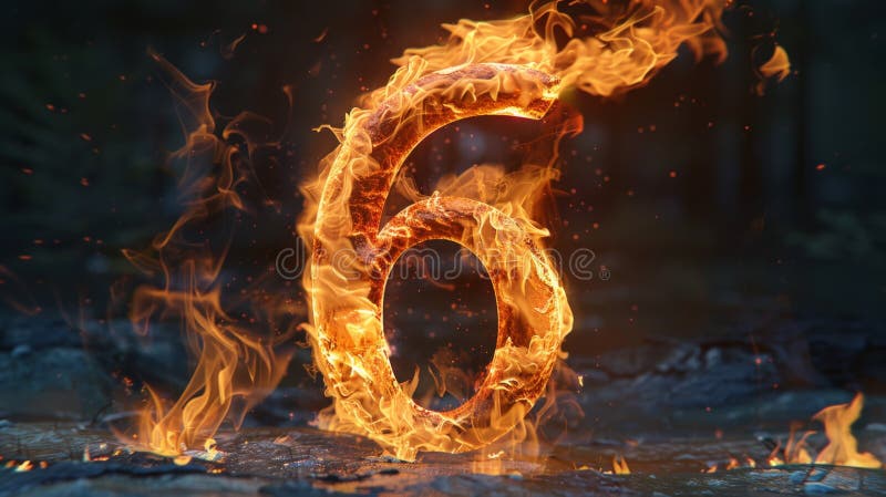 Number 6 in Numerology, Meaning, Characteristics Stock Image - Image of ...