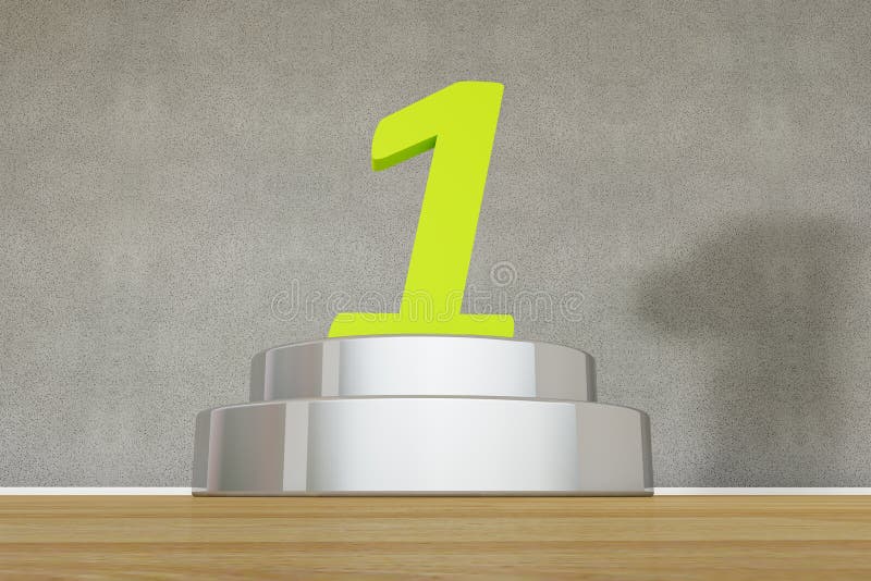 Number one stock illustration. Illustration of render - 19798053