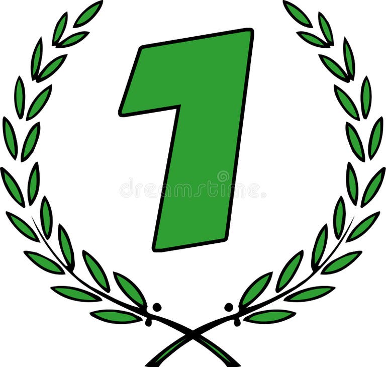 Number One Wreath Stock Illustrations – 2,362 Number One Wreath Stock ...