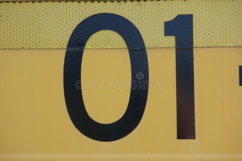 The Number One, an Arabic Numeral Stock Photo - Image of numeric ...