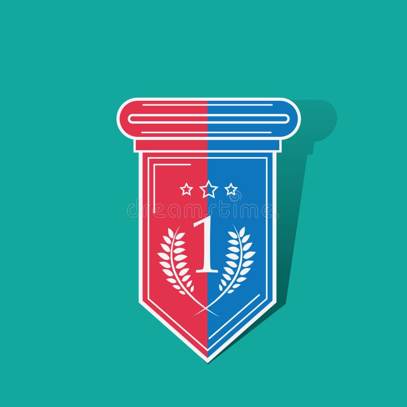 Number One Award. Vector Illustration Decorative Design Stock Vector ...