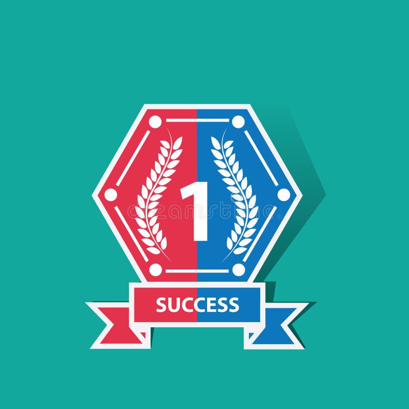 Number Badge. Vector Illustration Decorative Design Stock Vector ...