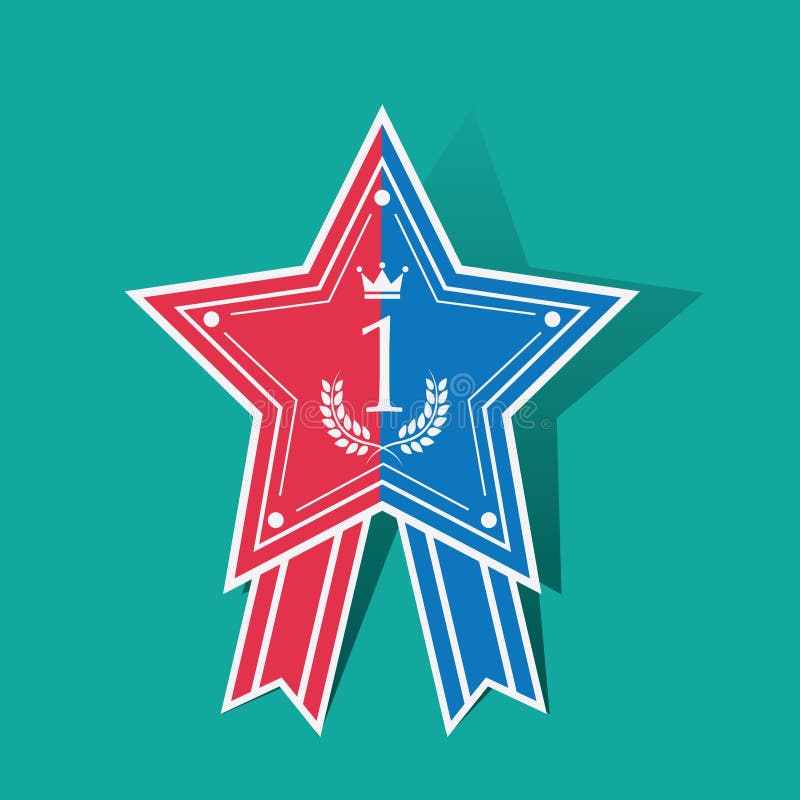 Number Badge. Vector Illustration Decorative Design Stock Vector ...