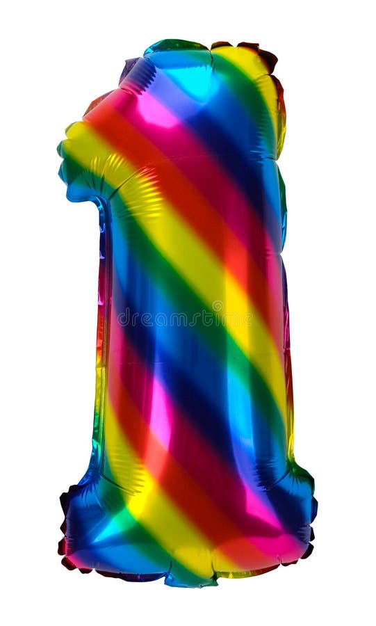 Number One Balloon stock illustration. Illustration of party - 313049868