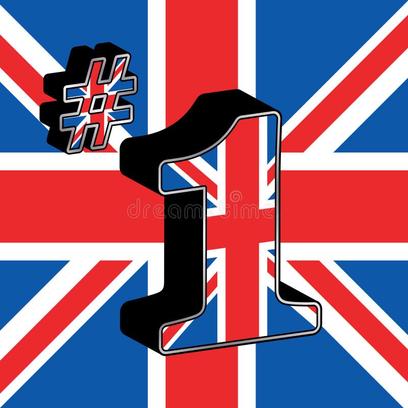 Number one britain stock vector. Illustration of british - 23028210