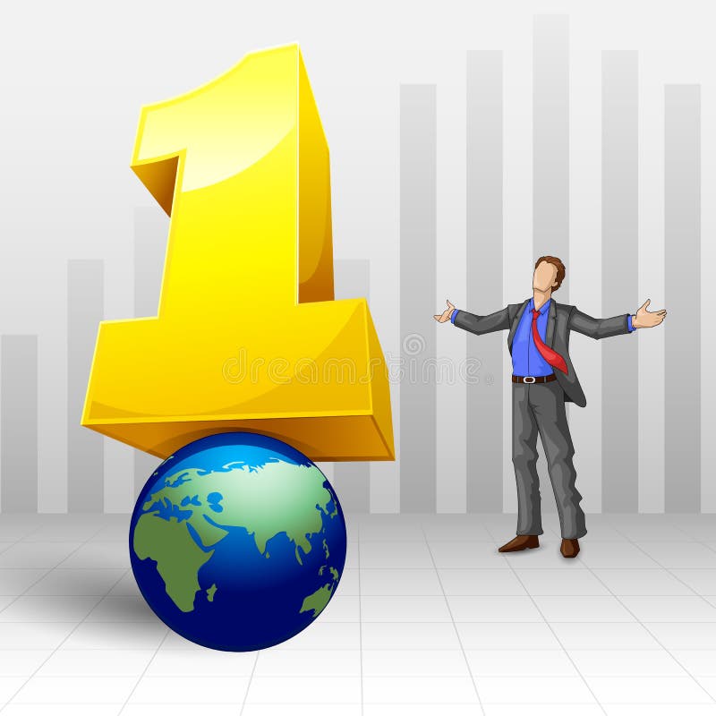 Number one Businessman stock vector. Illustration of executive - 31452929