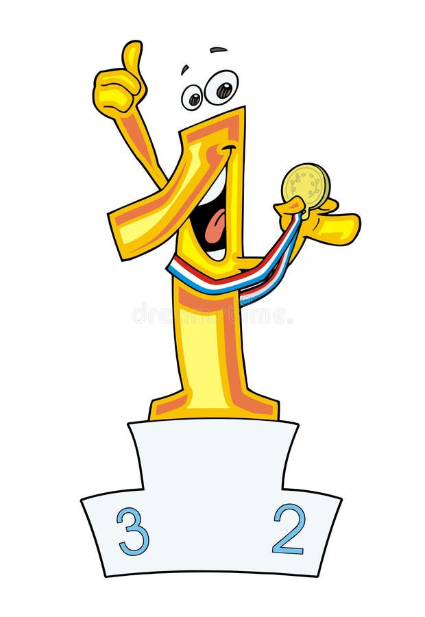 Number one stock illustration. Illustration of winning - 63250078