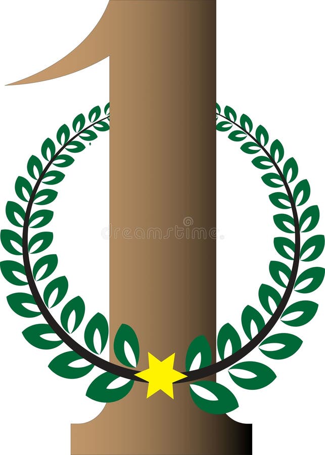 Number one celebration stock illustration. Illustration of logo - 376628741