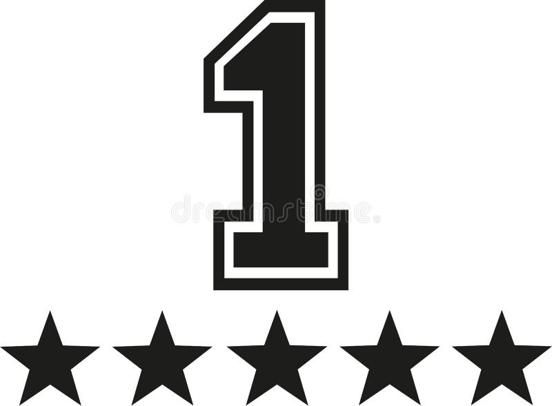 Number one college style stock vector. Illustration of game - 107183166