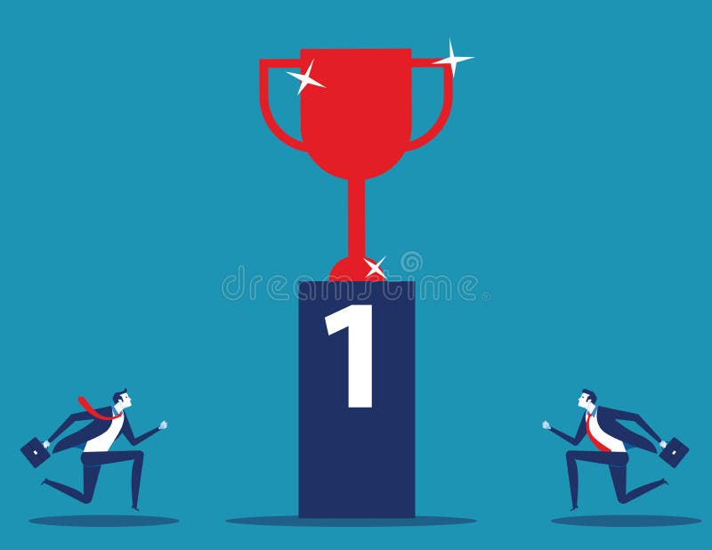 Number One. Competition Business Marketing Stock Vector - Illustration ...