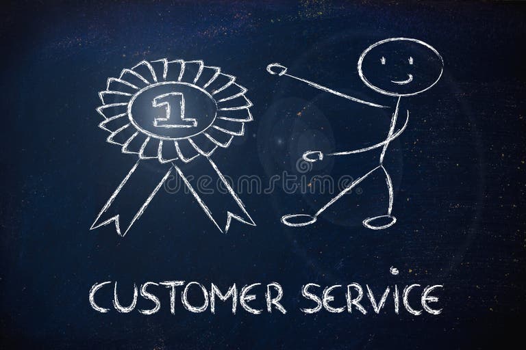Number One Customer Service Stock Photo - Image of service, initiative ...