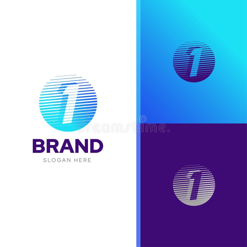 Number One Digital Creative Agency Logo Design Template Vector Stock ...