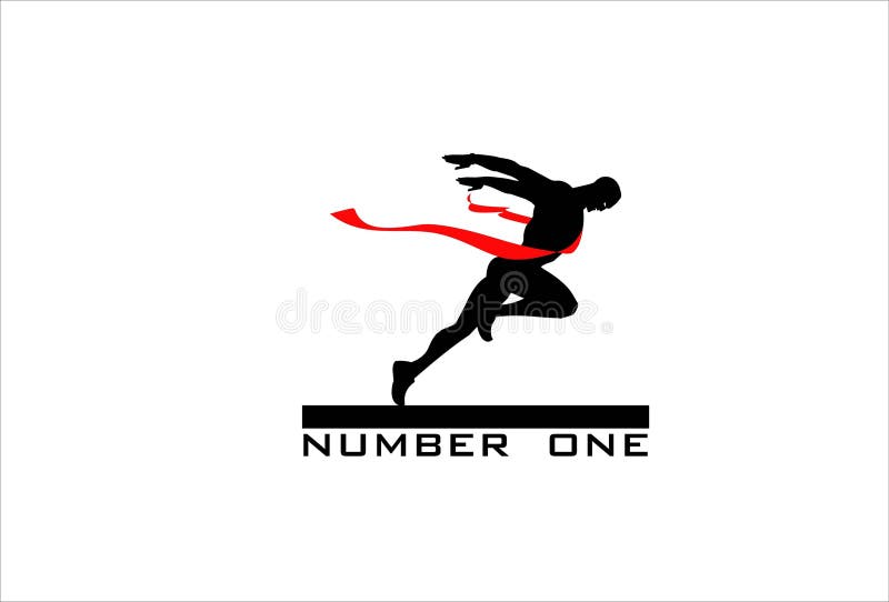 Number One, Finish Line, Winner Stock Photo - Illustration of hand ...