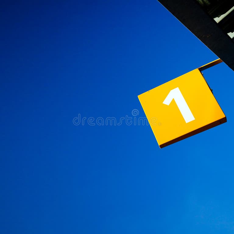 Number one flag or sign stock image. Image of looking - 10935085