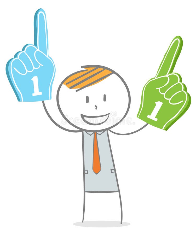 Foam Finger Isolated Stock Illustrations – 4,373 Foam Finger Isolated ...