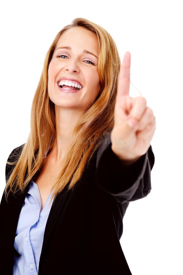 Number one hand gesture stock image. Image of happy, beauty - 24135599