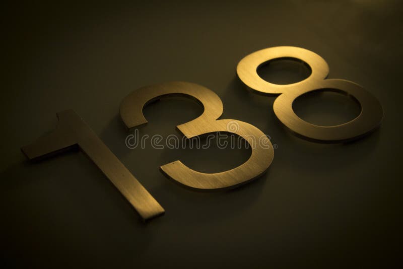 Number One Hundred Thirty Eight Stock Image - Image of font, symbol ...