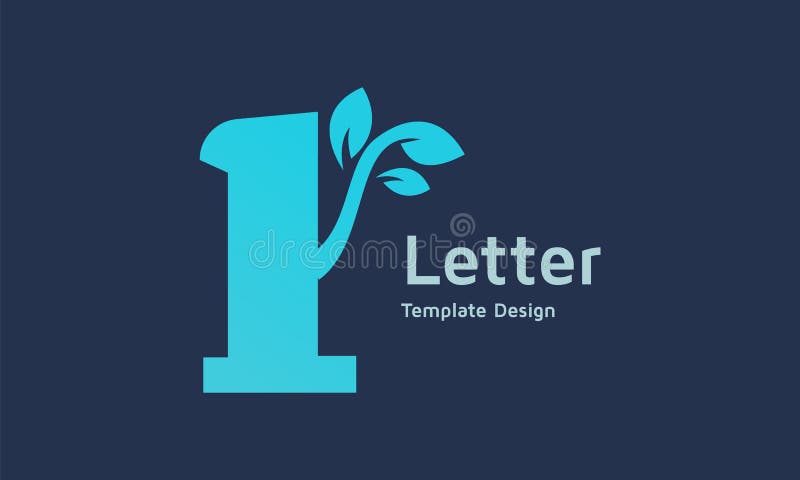 Number One Leaf Logo Design Template Stock Vector - Illustration of ...