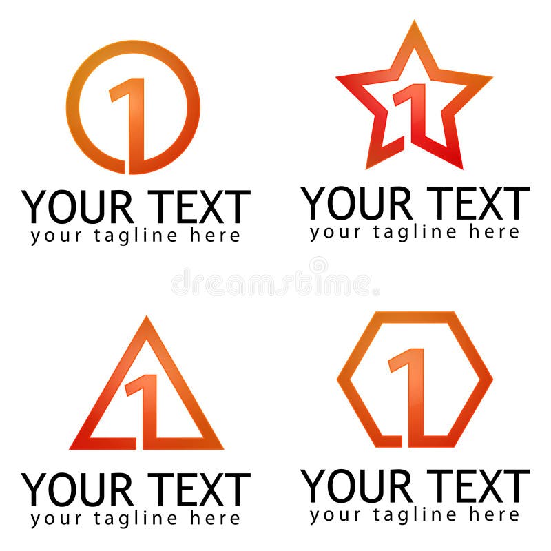 Number One 1 Logo Icon Design Template Elements Stock Vector ...