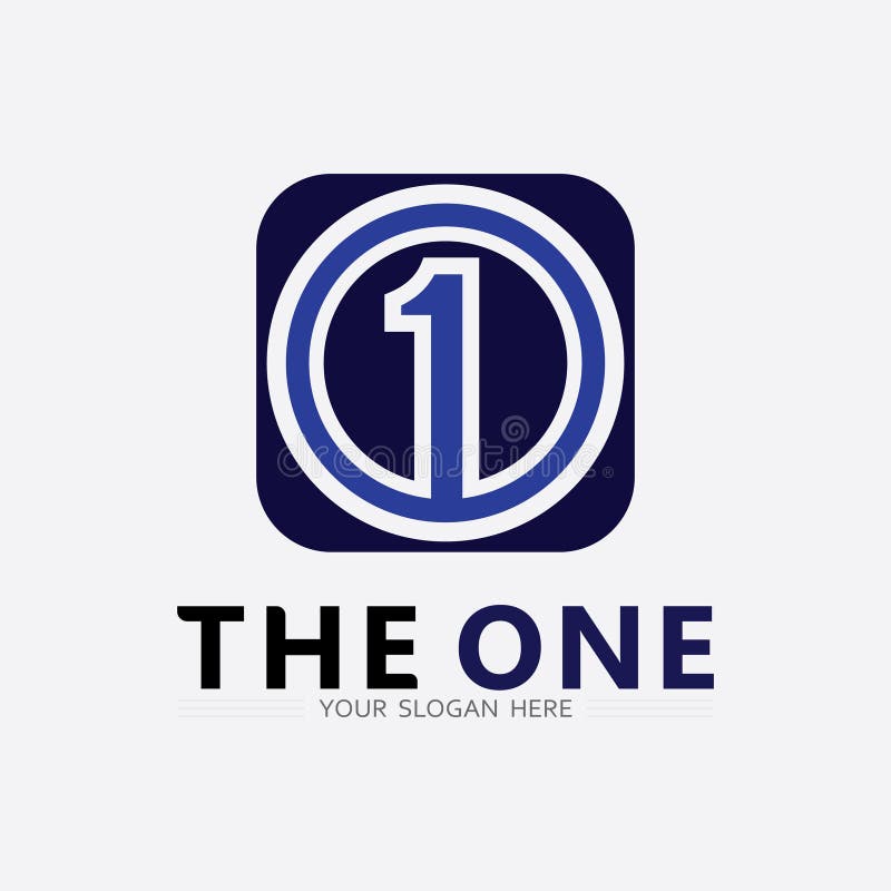 Number One Logo and Vector Number Design Stock Images Illustration ...