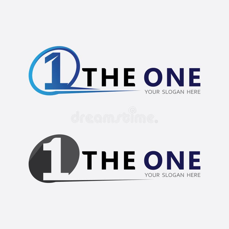 Number One Logo and Vector Number Design Stock Images Illustration ...