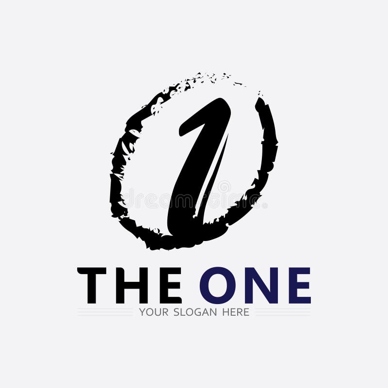 Number One Logo and Vector Number Design Stock Images Illustration ...