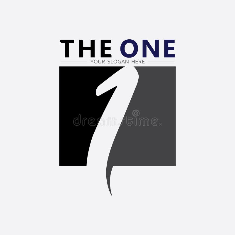 Number One Logo and Vector Number Design Stock Images Illustration ...