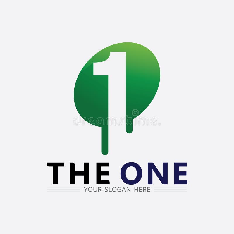 Number One Logo and Vector Number Design Stock Images Illustration ...