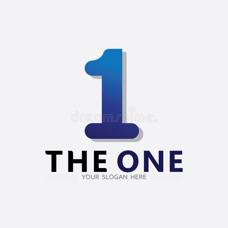 Number One Logo and Vector Number Design Stock Images Illustration ...