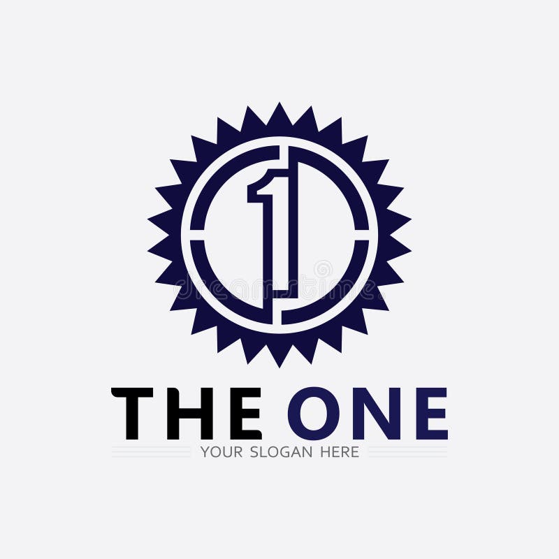 Number One Logo and Vector Number Design Stock Images Illustration ...