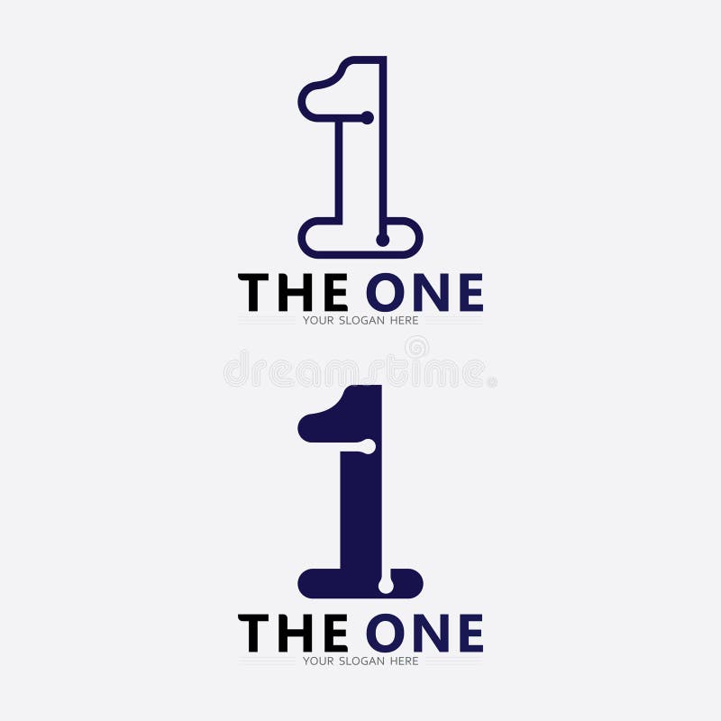 Number One Logo and Vector Number Design Stock Images Illustration ...