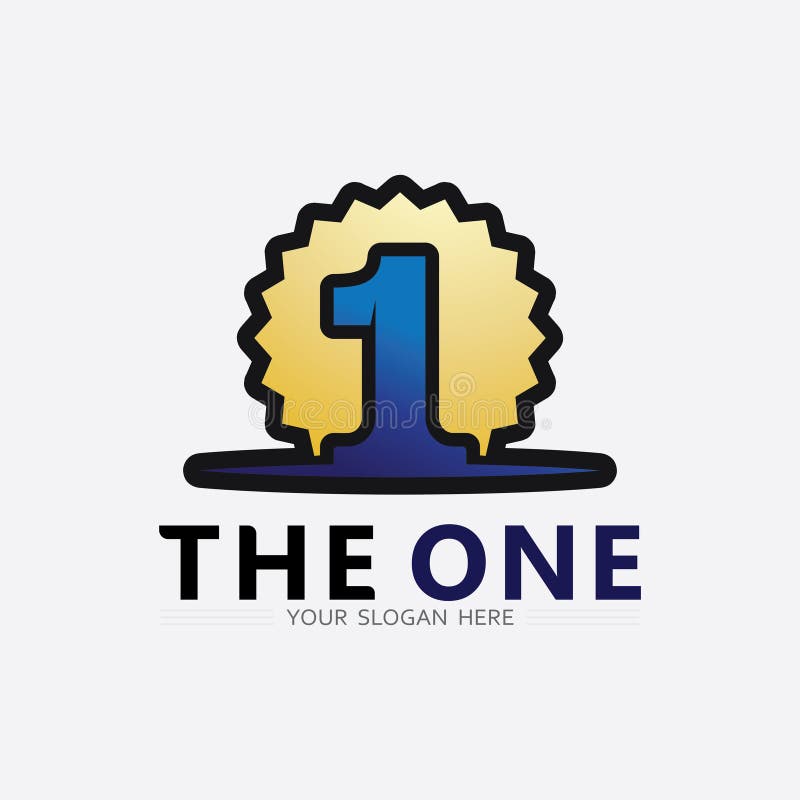 Number One Logo and Vector Number Design Stock Images Illustration ...