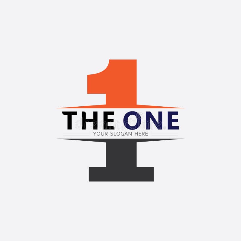 Number One Logo and Vector Number Design Stock Images Illustration ...