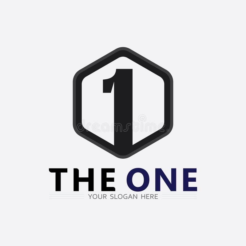 Number One Logo and Vector Number Design Stock Images Illustration ...