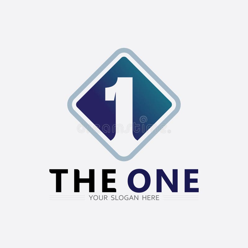 Number One Logo and Vector Number Design Stock Images Illustration ...