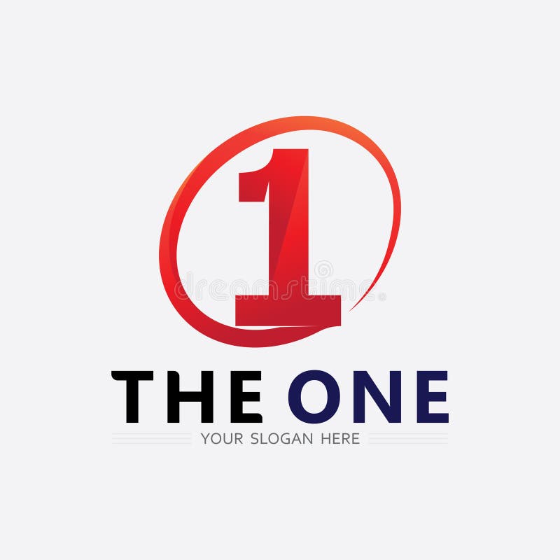 Number One Logo and Vector Number Design Stock Images Illustration ...