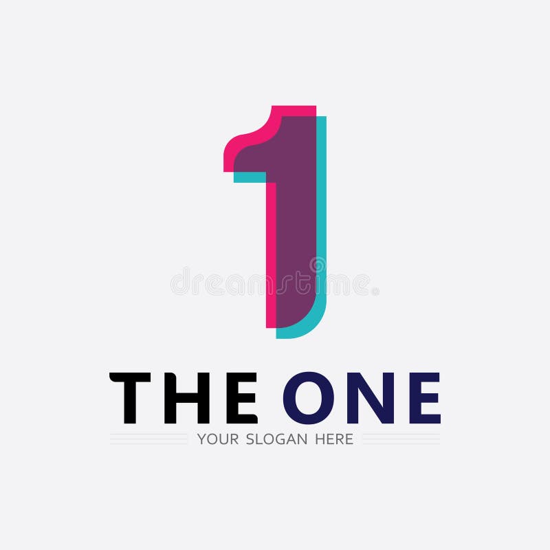 Number One Logo and Vector Number Design Stock Images Illustration ...
