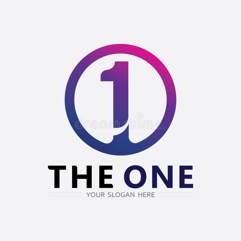 Number One Logo and Vector Number Design Stock Images Illustration ...