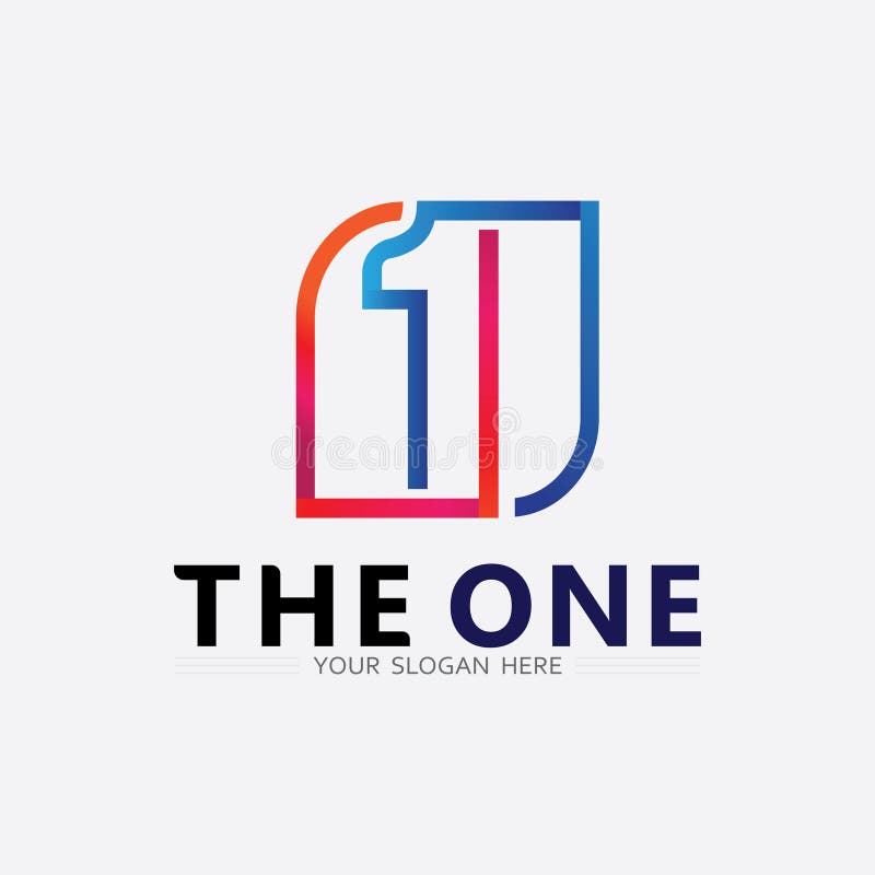 Number One Logo and Vector Number Design Stock Images Illustration ...