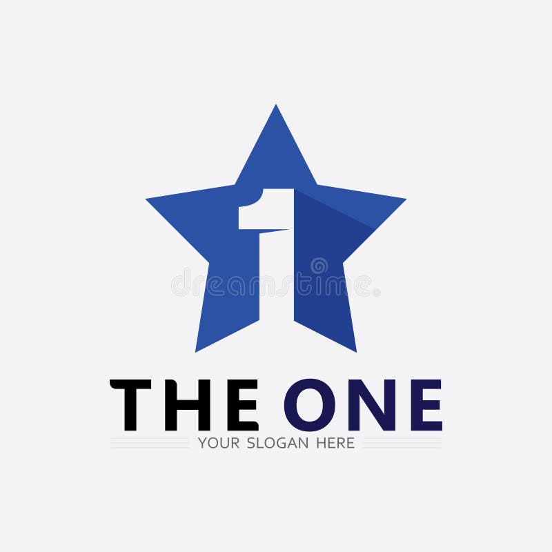 Number One Logo and Vector Number Design Stock Images Illustration ...