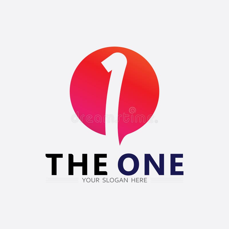 Number One Logo and Vector Number Design Stock Images Illustration ...