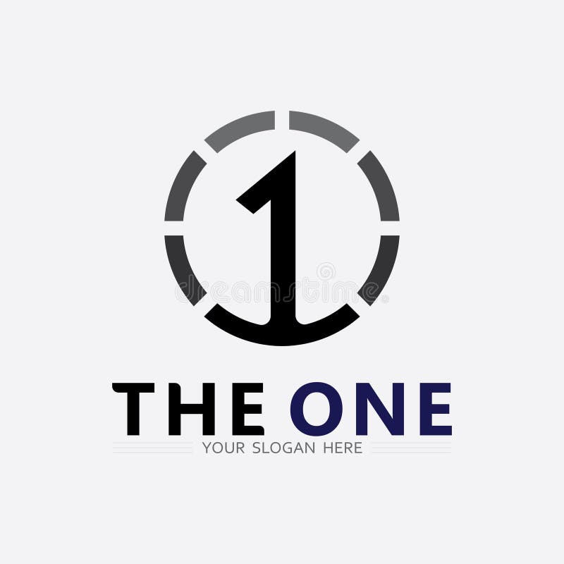 Number One Logo and Vector Number Design Stock Images Illustration ...