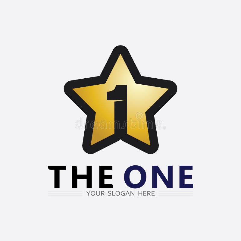 Number One Logo and Vector Number Design Stock Images Illustration ...