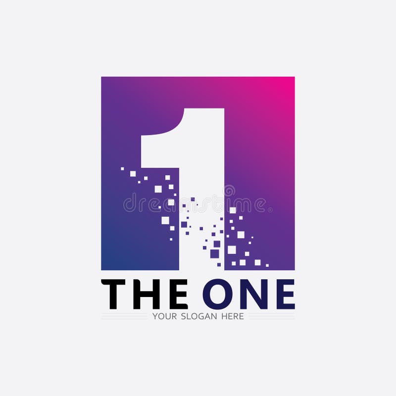 Number One Logo and Vector Number Design Stock Images Illustration ...