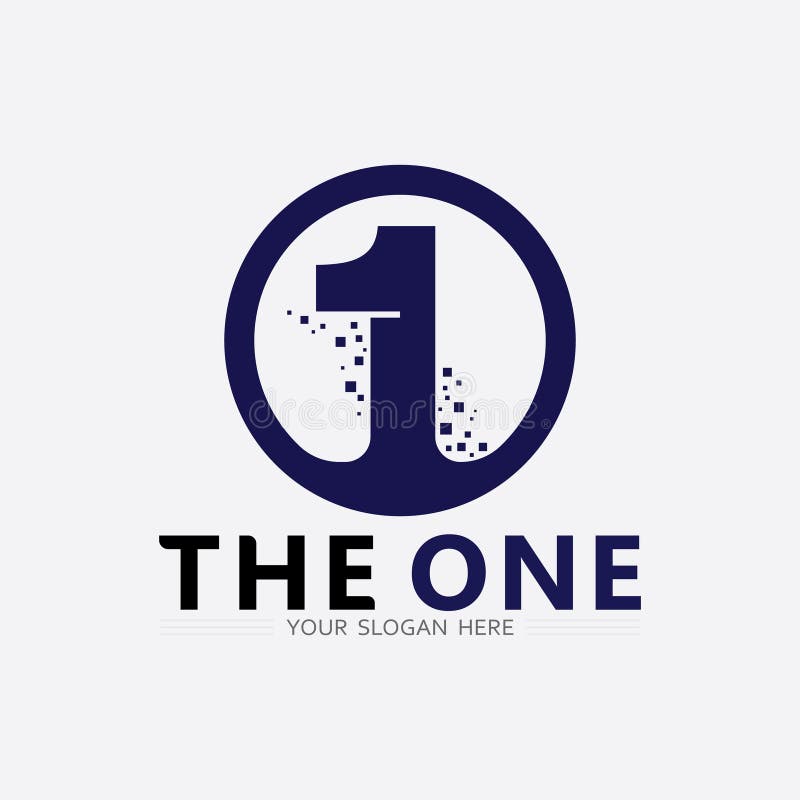 Number One Logo and Vector Number Design Stock Images Illustration ...
