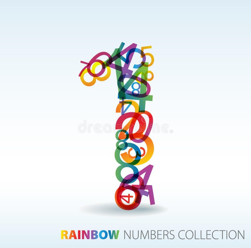 Colorful Number One Stock Illustrations – 16,507 Colorful Number One ...