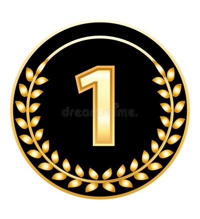 Number one medal stock vector. Illustration of sport - 10500447