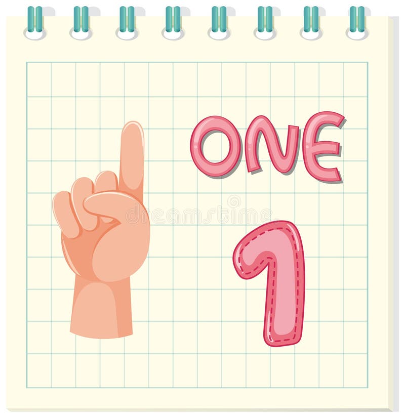 Number One Finger Clip Art Stock Illustrations – 229 Number One Finger ...